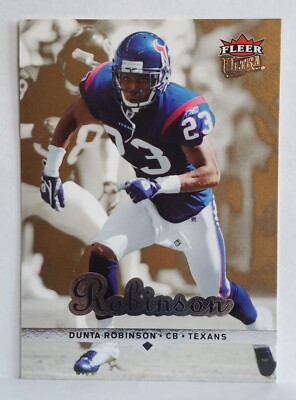 2006 Ultra Gold Medallion #81 Dunta Robinson Houston Texans | eBay