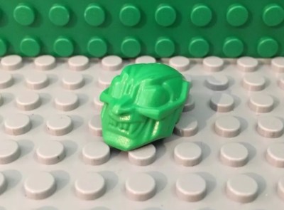 LEGO Spiderman Bright Green Minifigure Headgear Mask Green Goblin NEW ...