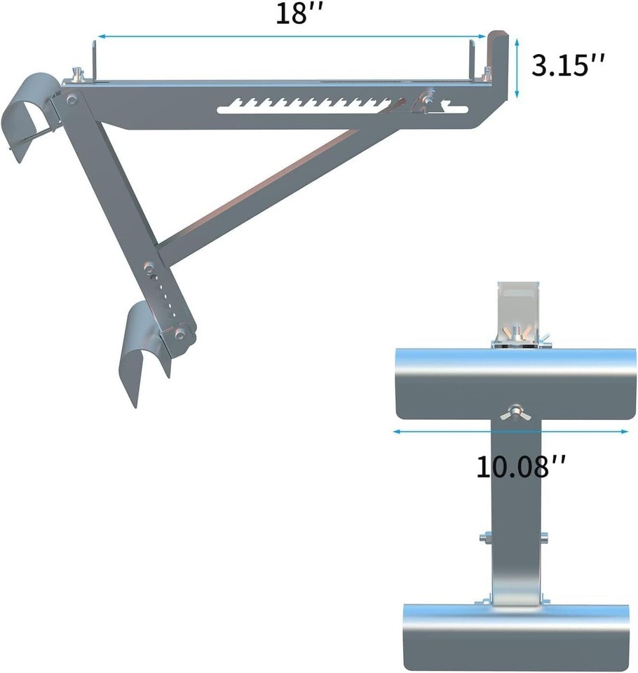 Ladder Jacks Scaffold Bracket - Two-Rung Short Body Extension Ladder ...