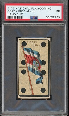 1900 T177 National Flag On Hand Cut Costa Rica (4-4) PSA 1 | eBay
