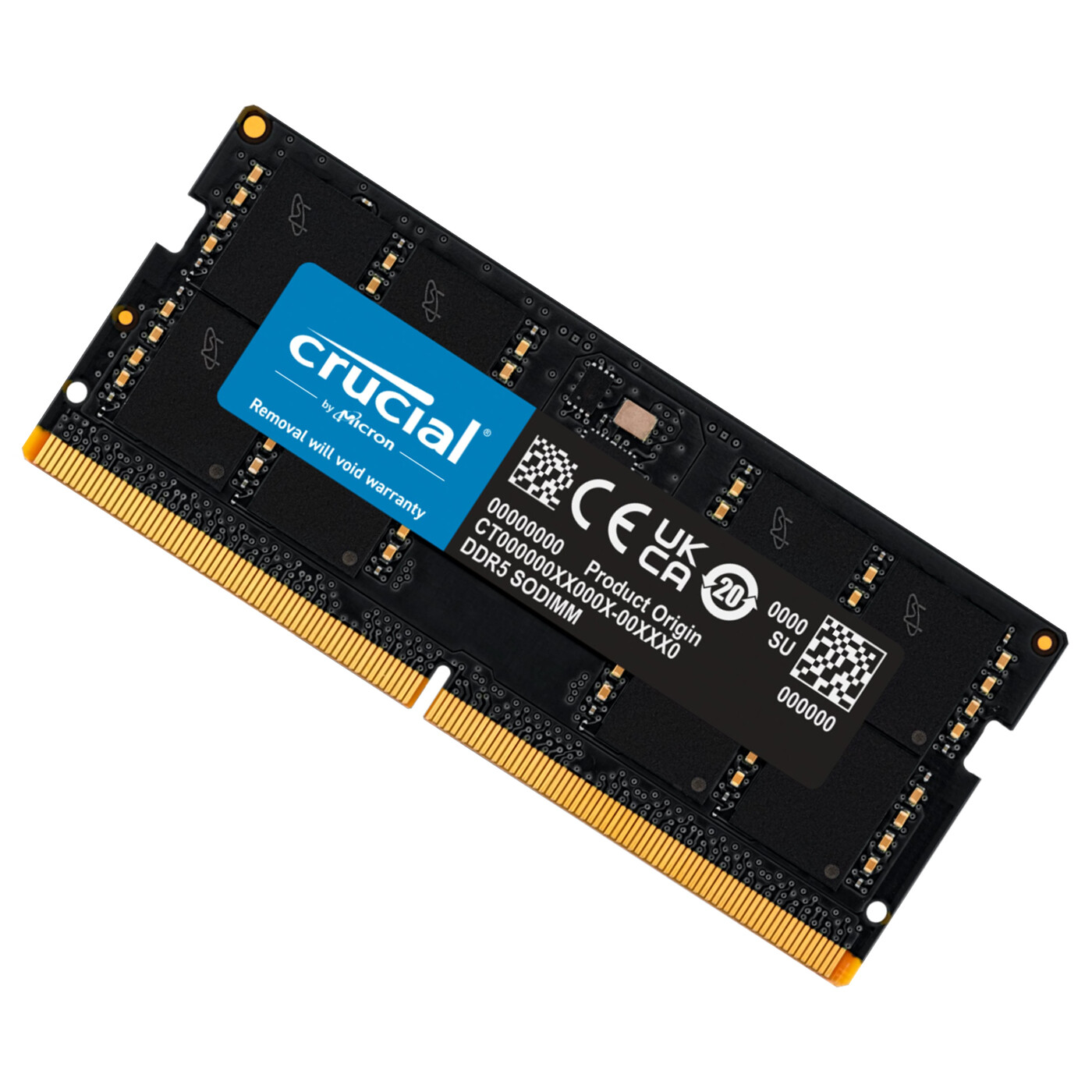 Crucial 32GB 262-Pin DDR5 SO-DIMM 4800MHz 1.1V 2RX8 Laptop Memory ...