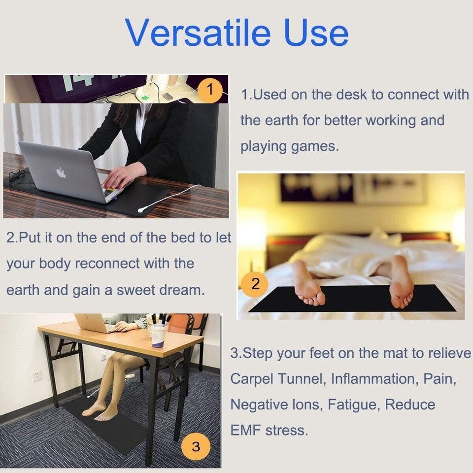 Universal Kit Earthing Grounding Mat EMF Shielding Therapy for ...
