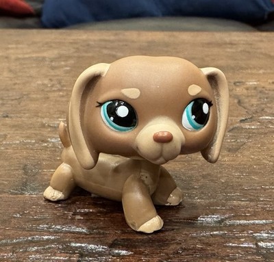 Littlest Pet Shop LPS Brown/Tan Dachshund Dog 1751 | eBay