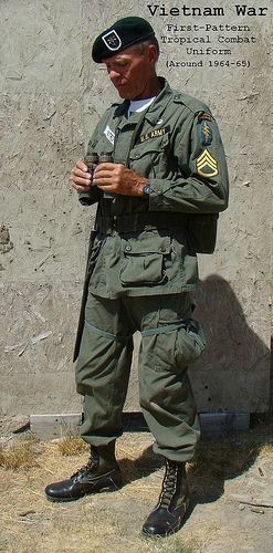 1963-1967 TCU JUNGLE SHIRT & PANTS VIETNAM WAR MILITARY COMBAT UNIFORM ...