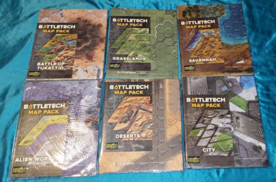 BattleTech Map Packs Tukayyid Grasslands Savannah Alien Worlds Deserts City NEW! | eBay