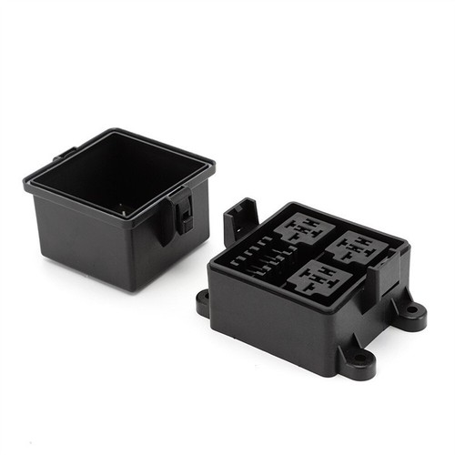 12V 3-Way Fuse Relay Box with 4-Pin 40A Relays & Fuses For Car Truck ...