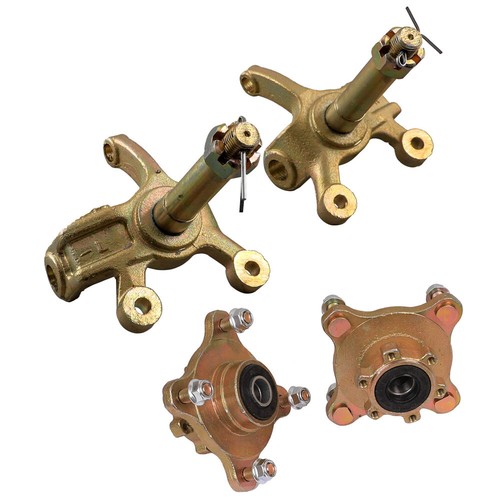 Front Wheel Hubs + 4 Stud Axle For Go Kart ATV Buggy Quads 4 Wheeler ...