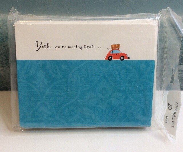 Address Moving Away Cards Hallmark Heartline Announcements 20 Count for ...