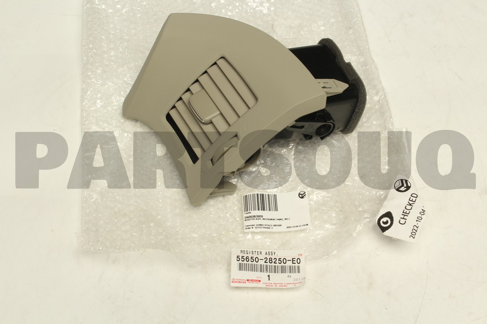 5565028250E0 Genuine Toyota REGISTER ASSY, INSTRUMENT PANEL, NO.1 55650 ...