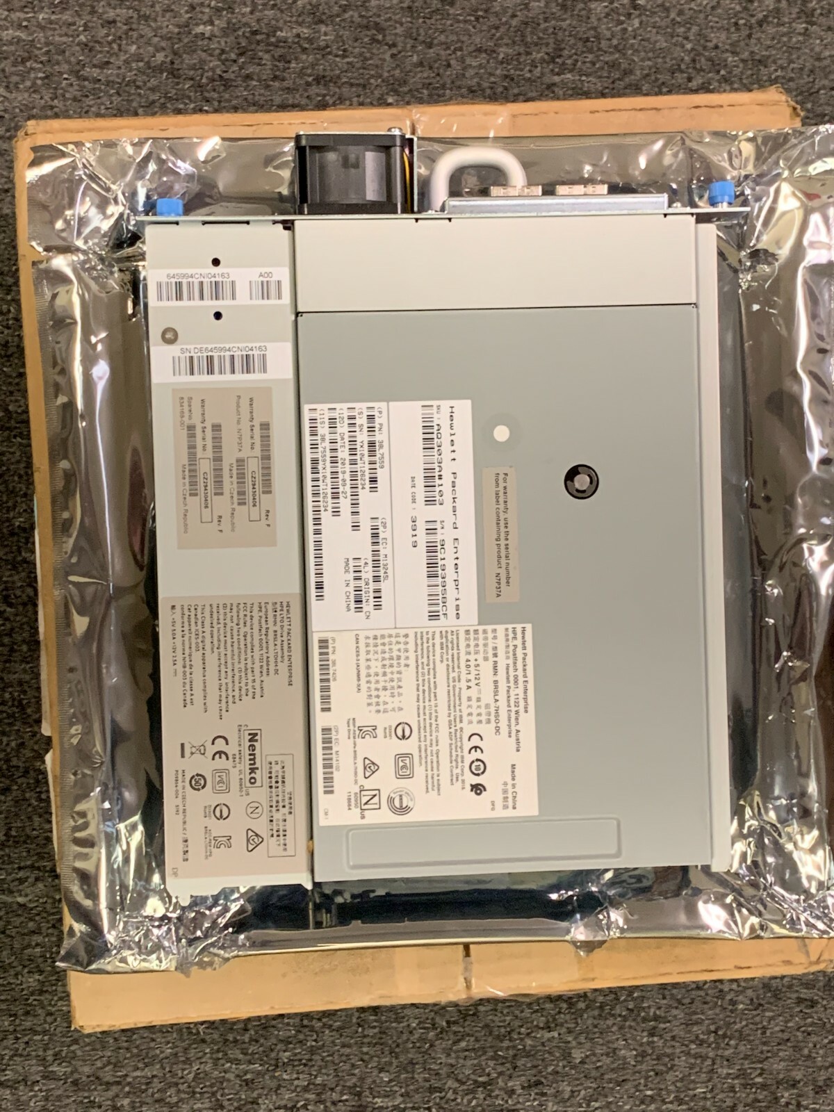 N7P37A 834168-001 HPE StoreEver MSL LTO-7 Ultrium 15000 SAS Drive ...