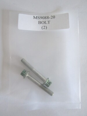 MS9088-20 Double Hex Bolt 10-32 x 1-3/8" Drilled Head 12-Point Steel ...