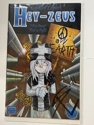 Hey-Zeus A Hero Who Doesn't Fight #1 October 2012 Signed Stephen Lapin ...