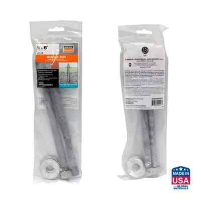 RFB 1/2 In. X 8 In. Hot-Dip Galvanized Retrofit Bolt (2-Pack) | eBay