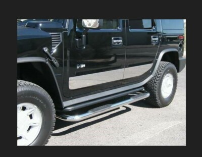 Stainless Steel Rocker Panel Fits 2003-2009 Hummer H2 - 6" 4pc | eBay