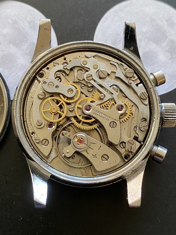 Rare Vintage Men’s Zodiac Chronograph Carrera Watch Clebar Landeron 248 ...