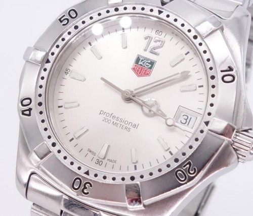 Tag Heuer 2000 Series Wk1112 Men's Silver Management W02127M Case 42mm ...