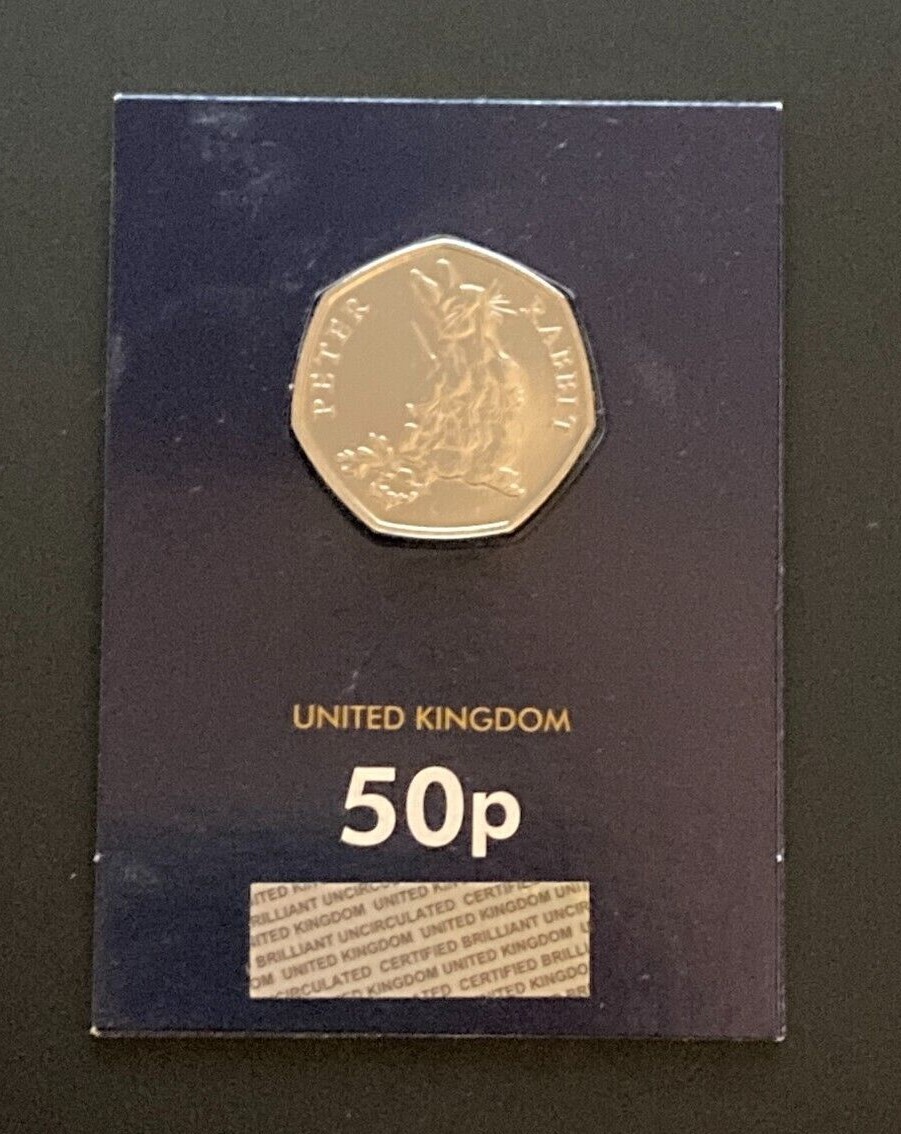 2016 - 2020 Peter Rabbit 50p Coin Fifty Pence Beatrix Potter UK Royal ...