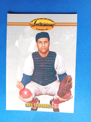 1993 TED WILLIAMS CARD COMPANY ROY CAMPANELLA #9 BASE CARD BROOKLYN ...