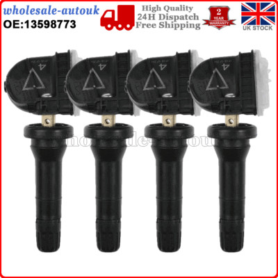 4PCS FITS VAUXHALL MOKKA / MOKKA X TYRE PRESSURE VALVE SENSOR 13598773 ...