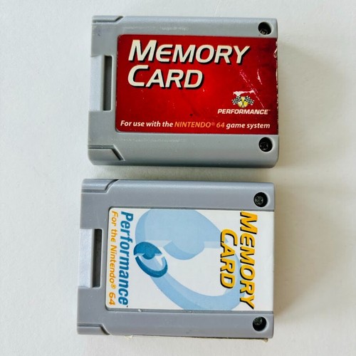 Lot of 2 Nintendo 64 N64 Memory Card Controller Pak by Performance ...