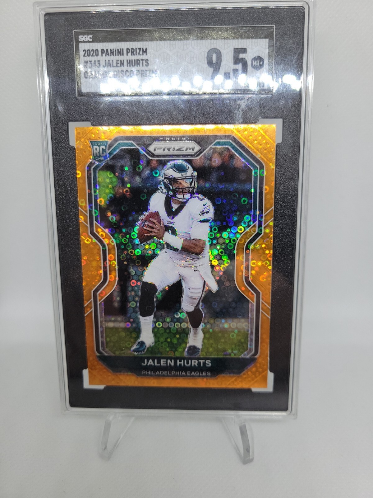 2020 Panini Prizm - Rookie Orange Disco Prizm #343 Jalen Hurts (RC) for ...