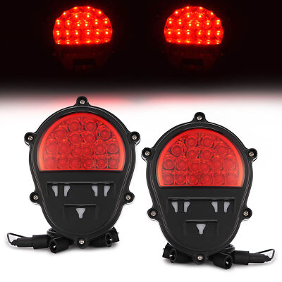 2PCS New For Humvee M998 M35 Black LED Rear Stop Tail Lights Brake ...