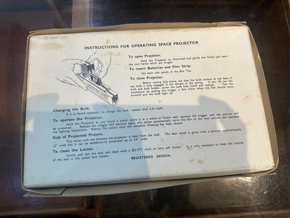 Dan Dare Space Projector RARE Eagle Toy c1960s STUNNING Box - Missing ...