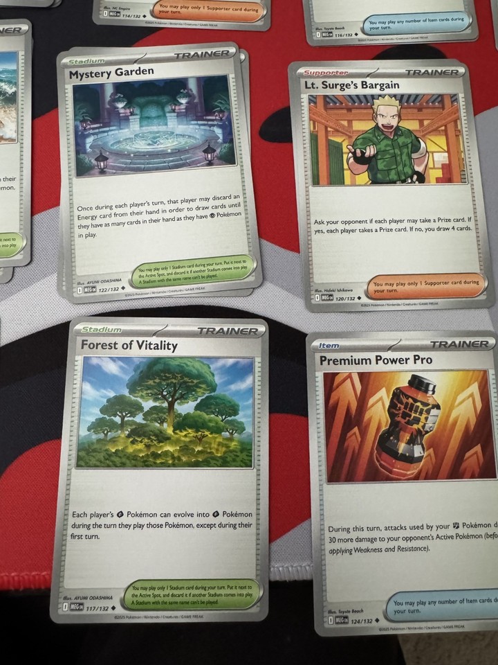 Pokemon Mega Evolution Trainer Cards - 45 Card Lot - Lillie's, Lt Surge ...