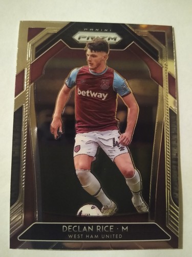 2020-21 DECLAN RICE PANINI PRIZM SOCCER CARD #188 WEST HAM UNITED ...