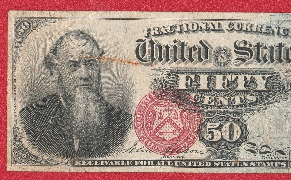 FR # 1376 FOURTH ISSUE 50-cent fractional currency note | eBay