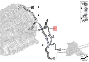 Genuine BMW F10N F11N Sedan Wagon Fuel Feed Line OEM 13538575467 | eBay