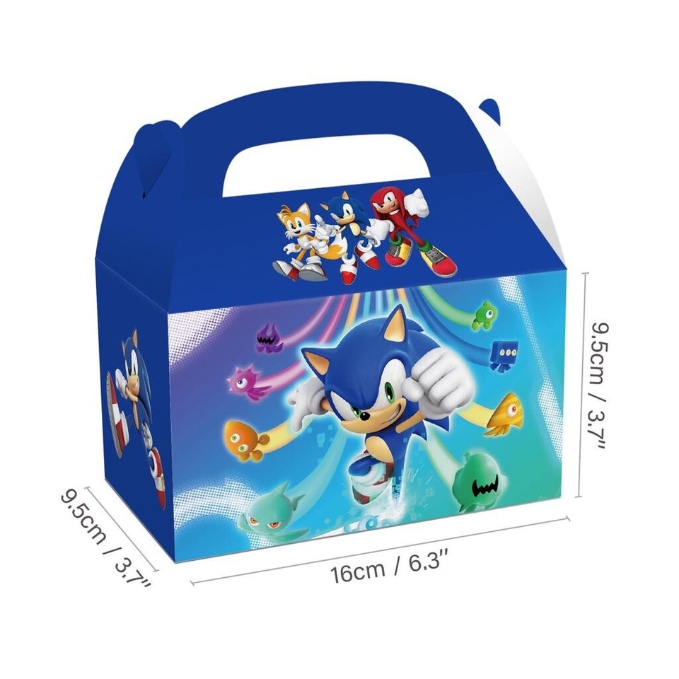 Sonic the Hedgehog Party Candy Lolly Gift Box 12pcs Pack Party Supplies ...