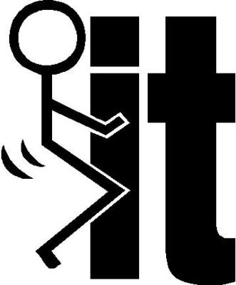 F**K it stick figure decal vinyl window sticker | eBay