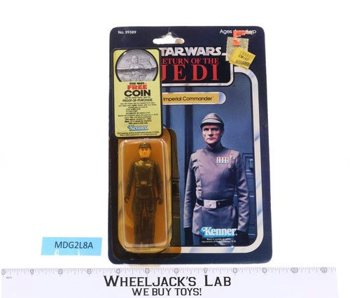 Imperial Commander 65 Back-B Star Wars ROTJ 1983 Kenner Figure NEW MOSC ...
