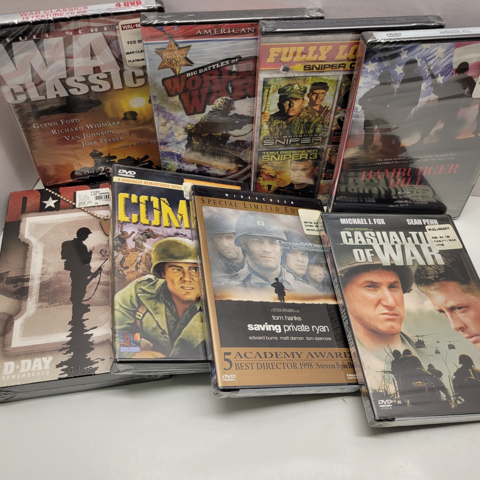 8 Sealed Military War DVDs Lot (35 Movies / Documentaries Total) Action ...