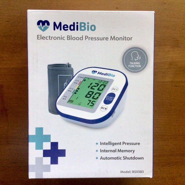 MEDIBIO Electronic Blood Pressure Monitor BSX583 Talking Function ...