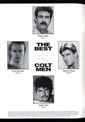 The Best Colt Men #6 Scott Butcher 1995 Studs Torso 52pgs Gay Magazine ...