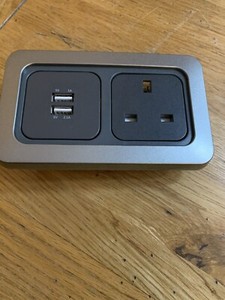 C-Line 240v 13A Double Socket / Twin USB Motorhome Campervan Caravan | eBay