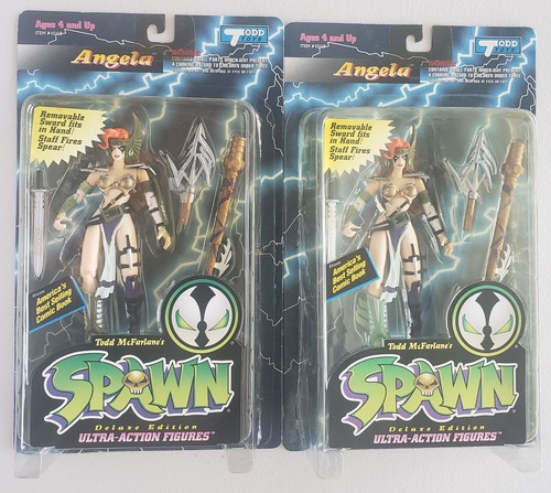 SPAWN LOT OF 2 DELUXE EDITION ANGELA ULTRA ACTION FIGURES | eBay