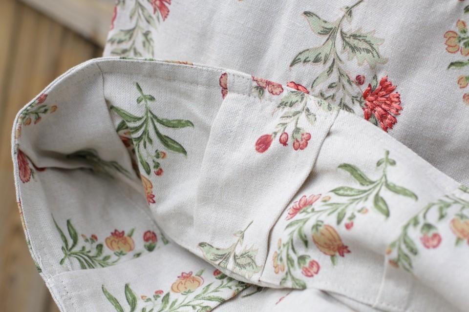 Rachel Ashwell Floral Window Pole Curtains Embroidered Tan Farmhouse 50 ...
