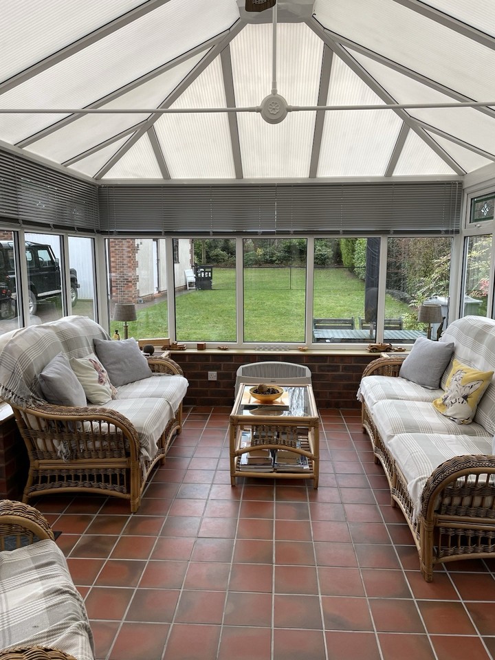Conservatory White UPVC with French Doors | eBay UK