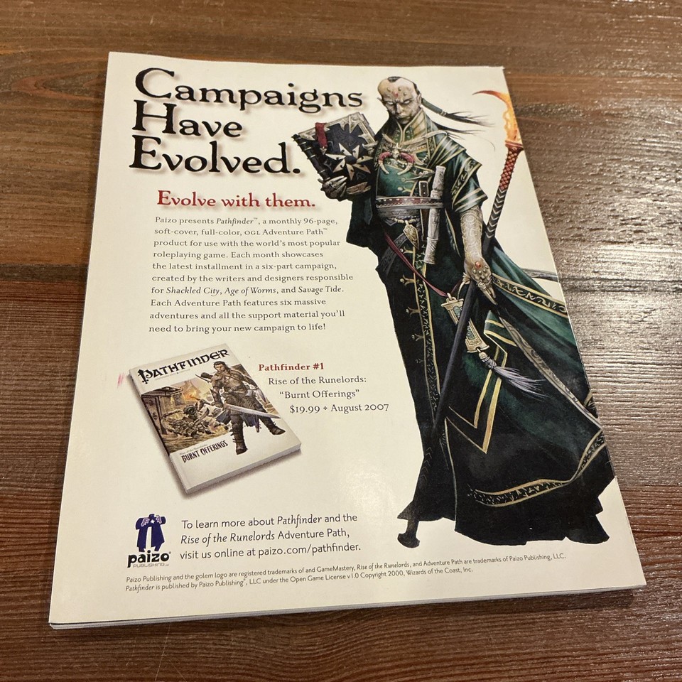 Dungeon Magazine Issue # 148 July 2007 Dungeons And Dragons Spinecastle ...