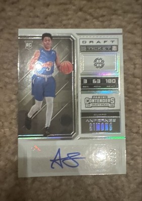 2018 Panini Contenders Draft Picks - College Ticket Anfernee Simons ...