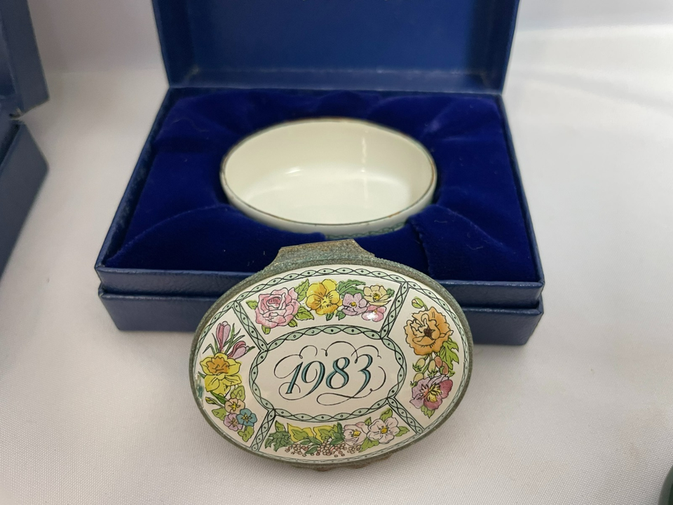 Halcyon Days Enamel Trinket Boxes Miscellaneous Lot of 7 | eBay