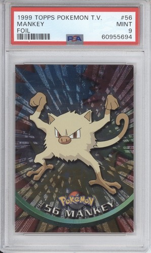 PSA 9 Mint Mankey 2000 Pokemon Topps T.V. #56 | eBay