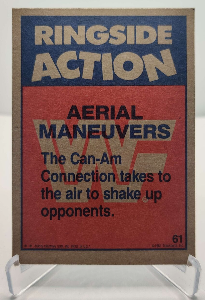 1987 Topps WWF #61 Aerial Maneuvers Can Am Connection wrestling card | eBay