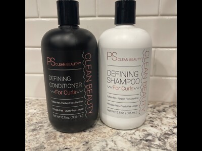 PS Clean Beauty Defining Shampoo + Conditioner Curls Vegan Sulfate-Free ...