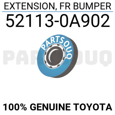 521130A902 Genuine Toyota EXTENSION, FR BUMPER 52113-0A902 | eBay