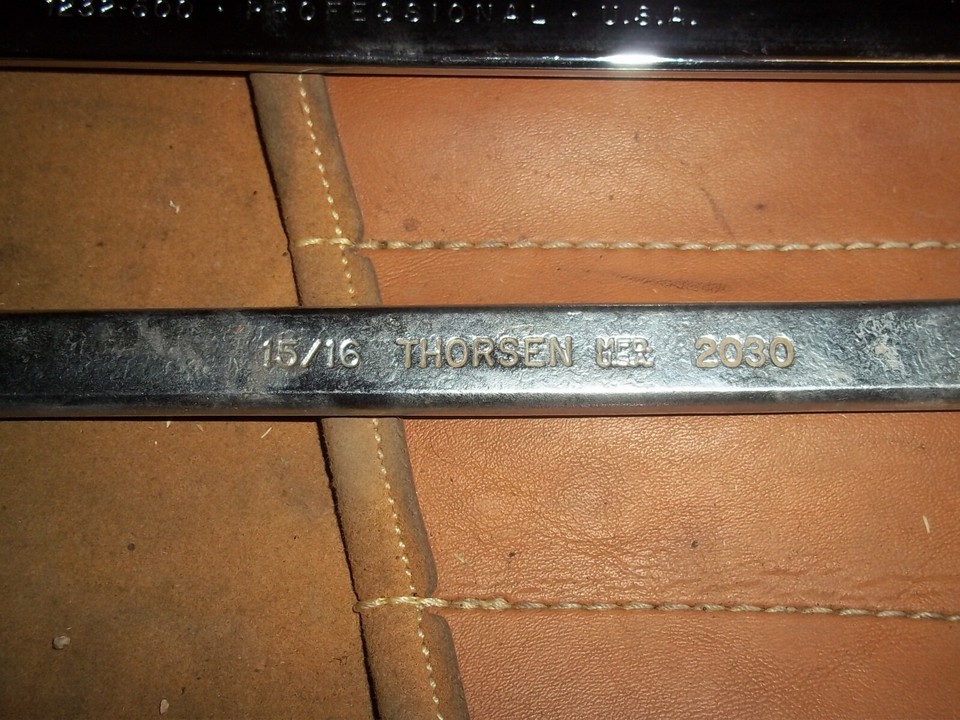 Proto 500 Professional 15 Pc Chrome Combo Wrench Set w/Roll Up - 12 ...