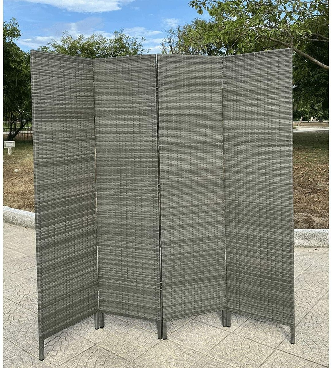 Versare Outdoor Wicker Resin Room Divider Hayneedle Rattan Room